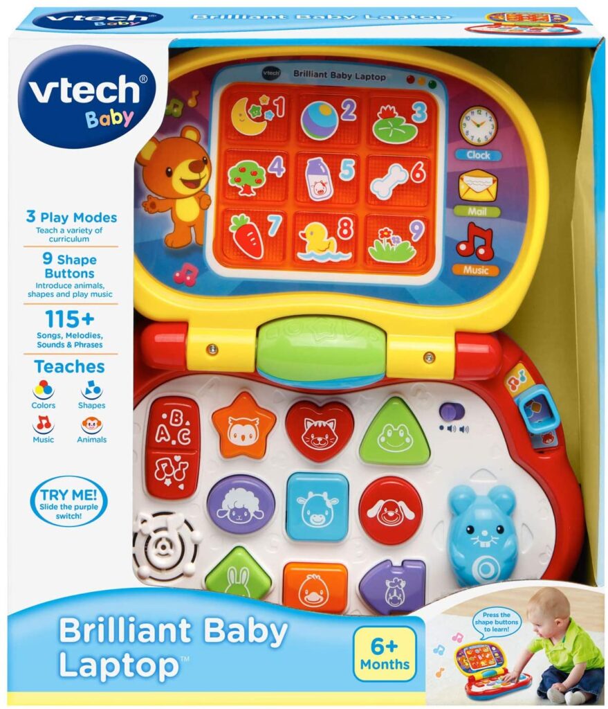 VTech Brilliant Baby Laptop, Red - Earlyyears ecommerce website