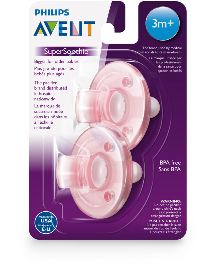 PHILIPS Avent Soothie Pacifier, Pink, 2-Pack (3-18 Months) - Earlyyears ...