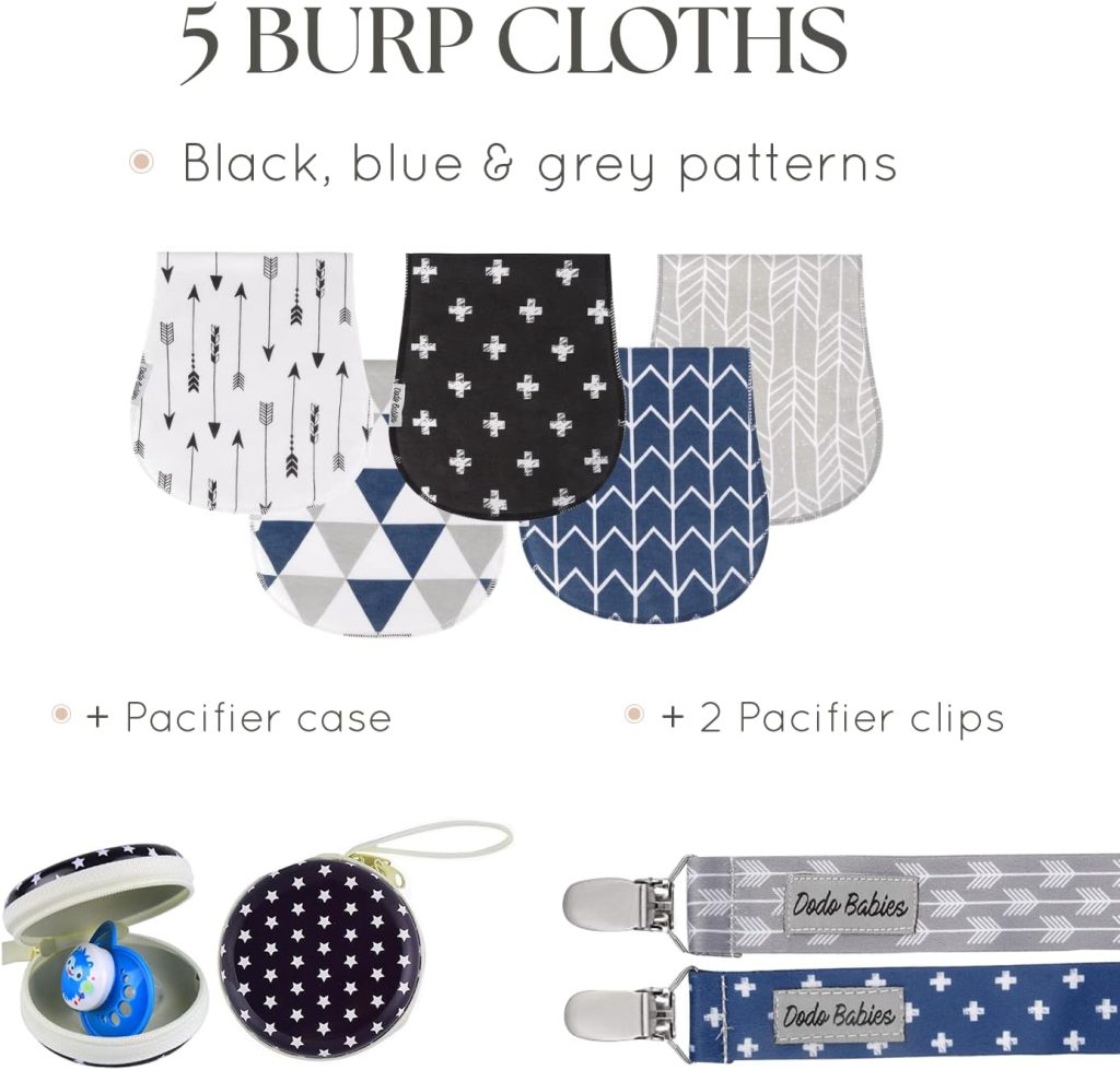 Dodo Babies 5-Pack Baby Burp Cloths - Earlyyears ecommerce website